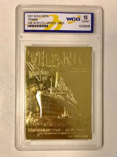 Rare 23k Gold Titanic Gem 10 Commemorative Card