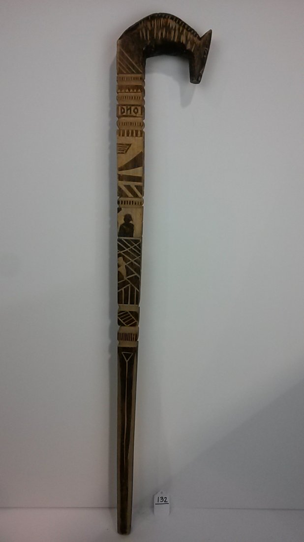 WW2 Nazi German 1943 Trench Art Cane/Walking Stick