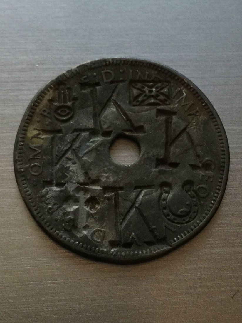 Vintage Kkk Ku Klux Klan Relic Token/coin