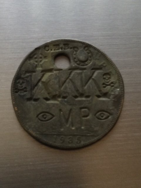 Dated 1935 Kkk Ku Klux Klan Relic Token/coin/badge