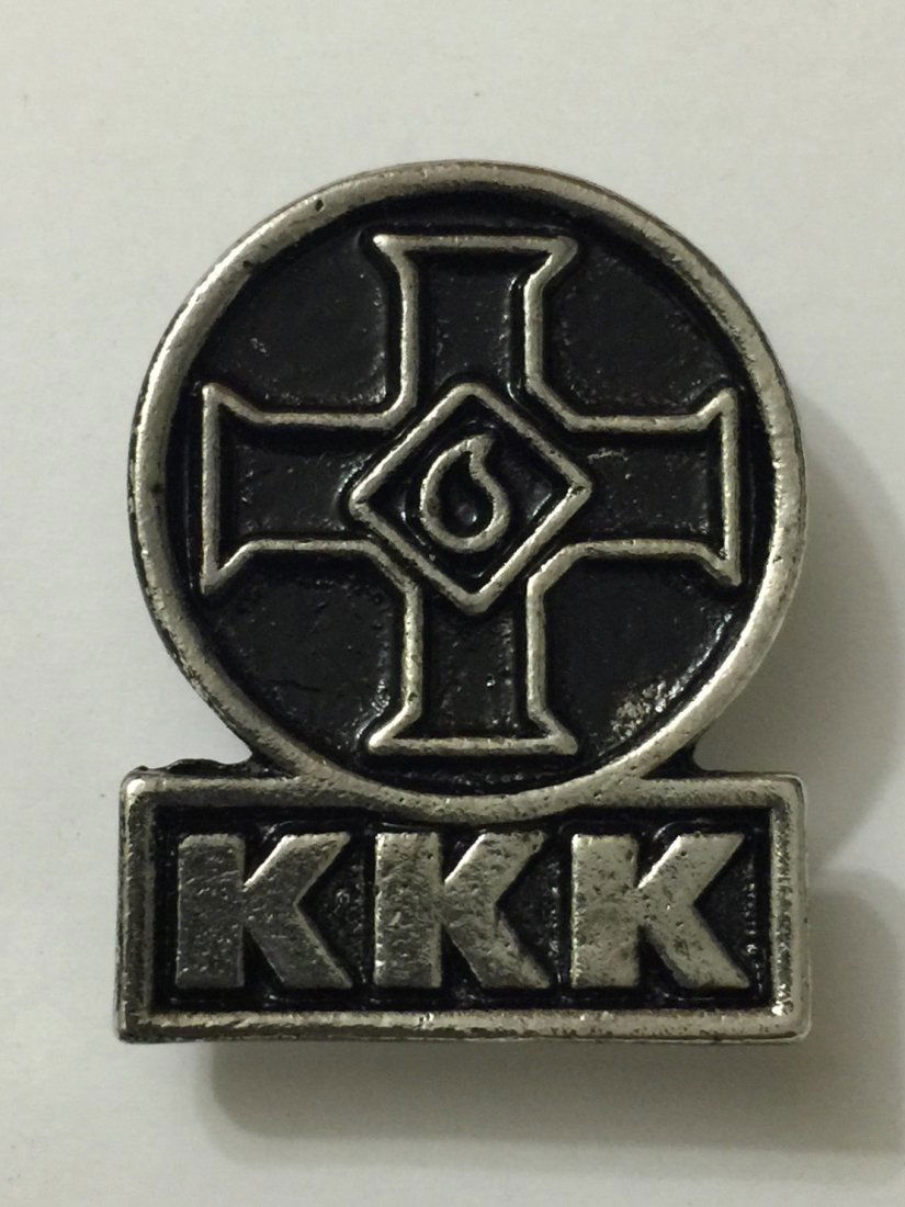 Vintage Kkk Ku Klux Klan Member Shield Pin