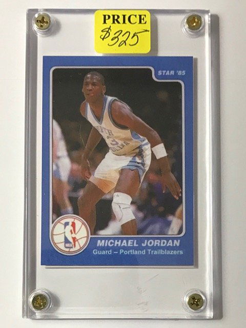 1985 Star Michael Jordan "error" Basketball Card