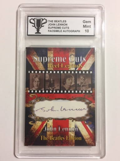 The Beatles John Lennon Autographed Edition Card