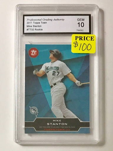 Gem Mike "giancarlo" Stanton Rookie Baseball Card