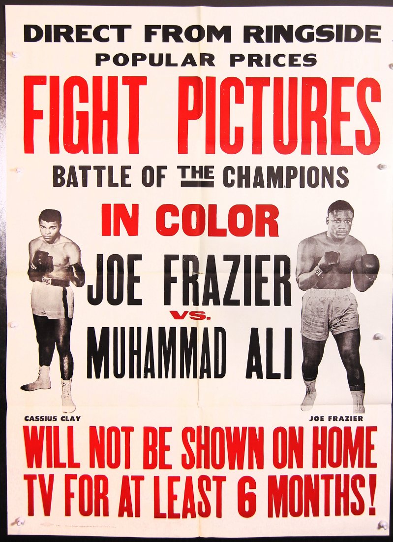BATTLE OF THE CHAMPIONS Boxing Ali Frazier movie poster