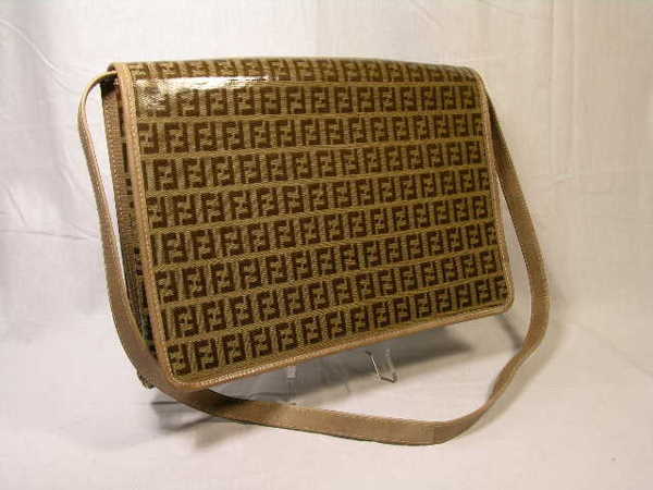 Fendi Signature Envelope Clutch/shoulder Bag. Th