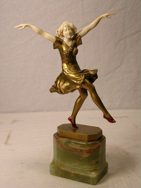 F. Preiss Sculpture: A Bronze Figure By Ferdinan