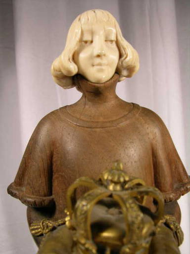 Ivorywood Antique Wood And Ivory Carving