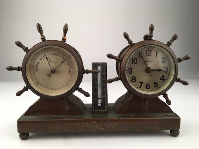 Waterbury Ships Clock And Barometer. "pilot/claremont".