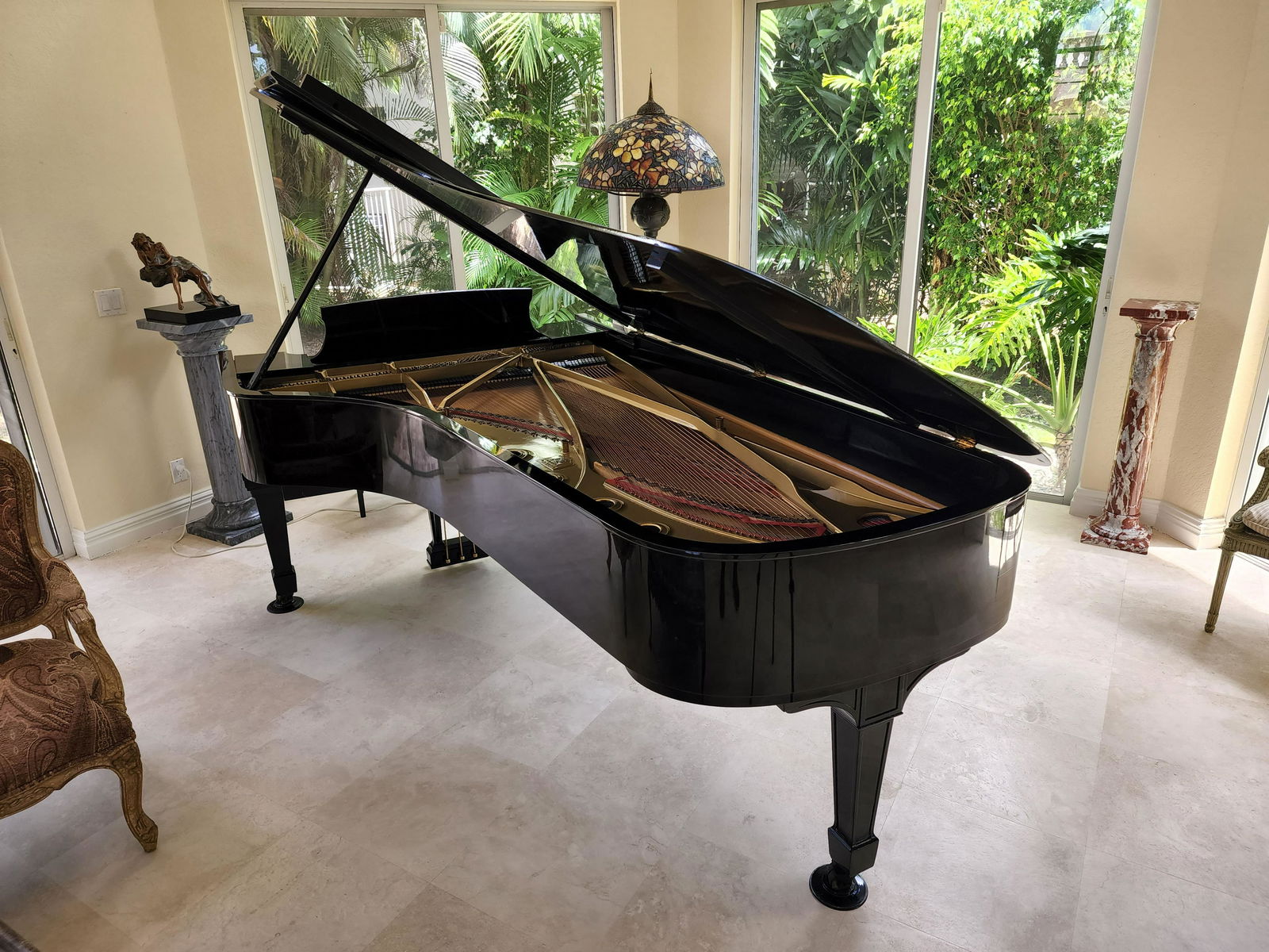Steinway Concert Grand Piano Model D With The Original Steinway Bench.