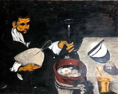 Charles Adkerson, Eggs in Pail, Signed Oil - Aug 27, 2016 | Ahlers ...