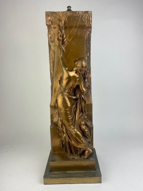 Henri Chapu (french, 1833-1891): A Patinated Bronze Figure Of 'la ...