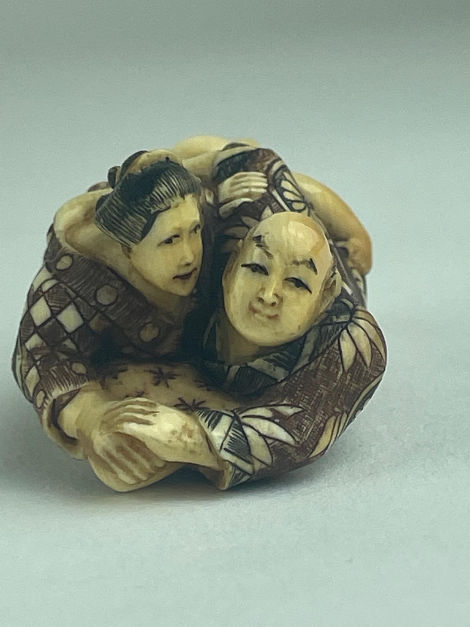 Antique Japanese Erotic Netsuke. Auction