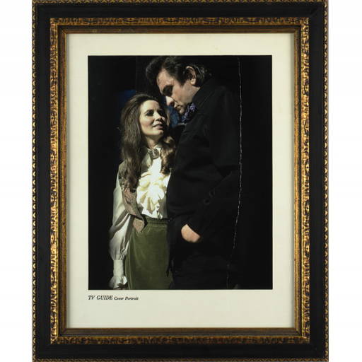 Tv Guide Cover Portrait Photograph Of Johnny Cash