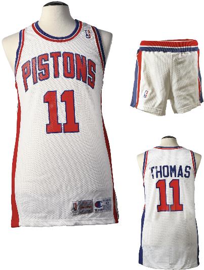 162: Isiah Thomas 1993-94 Detroit Pistons Home Uniform