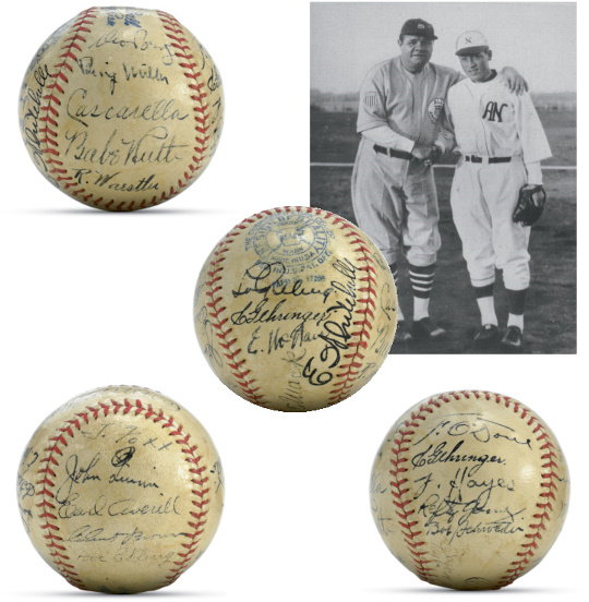 205: 1934 Tour of Japan Team Signed Baseball