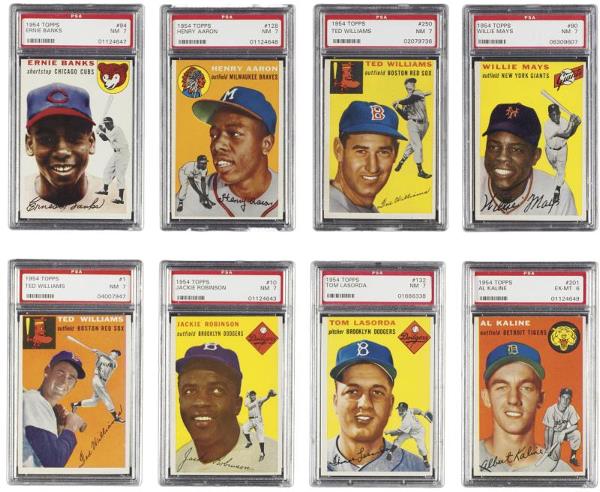 1954 Topps Baseball Complete Set Of 250 Very Ev