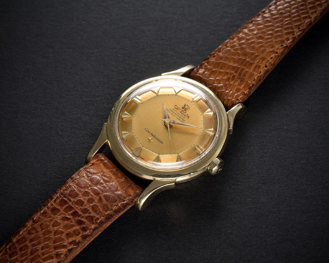 A Rare Gentleman's 18k Solid Gold Omega Constellation