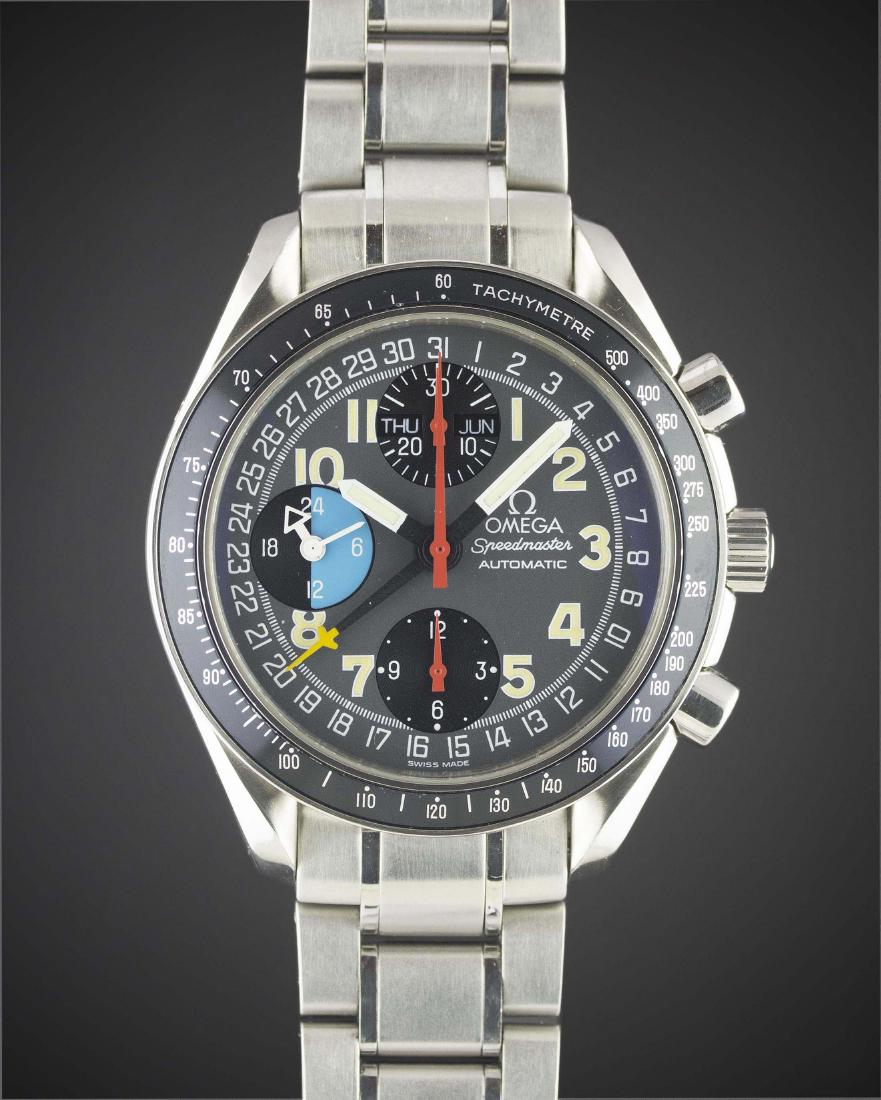 A GENTLEMAN'S STAINLESS STEEL OMEGA SPEEDMASTER "MK 40"