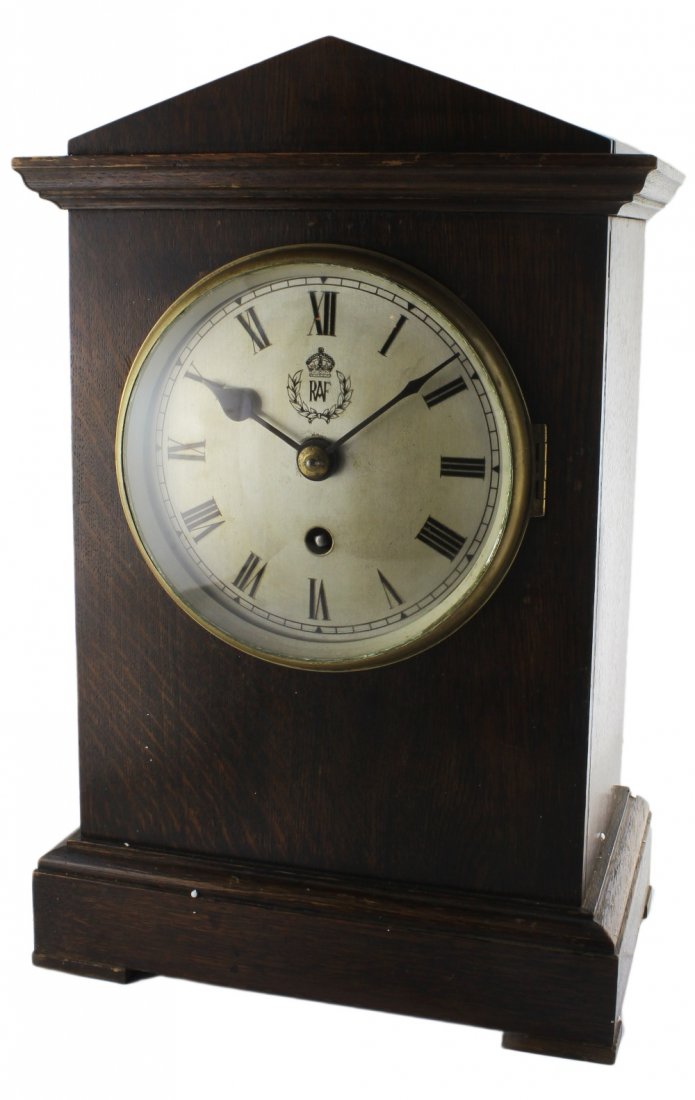 AN OAK CASED RAF OFFICERS MESS FUSEE MANTEL CLOCK CIRCA - Jul 12, 2014 ...
