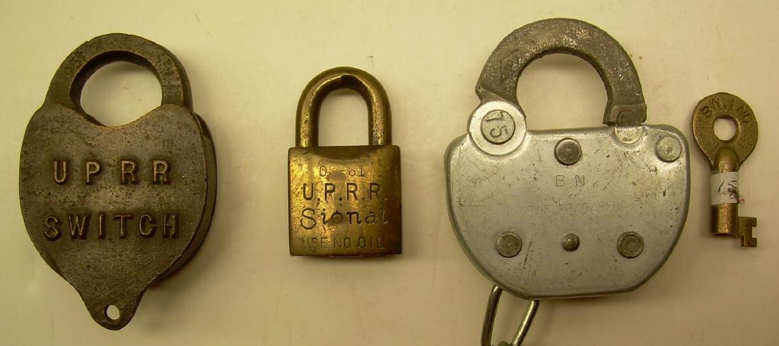 Railroad Locks & Keys (3) Union Pacific