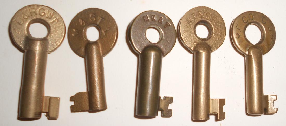 5 Railroad Keys From Western States