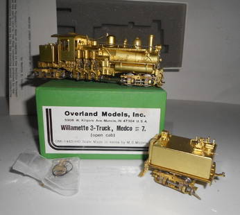 Max Gray O Scale 3 Truck Shay Brass Locomotive