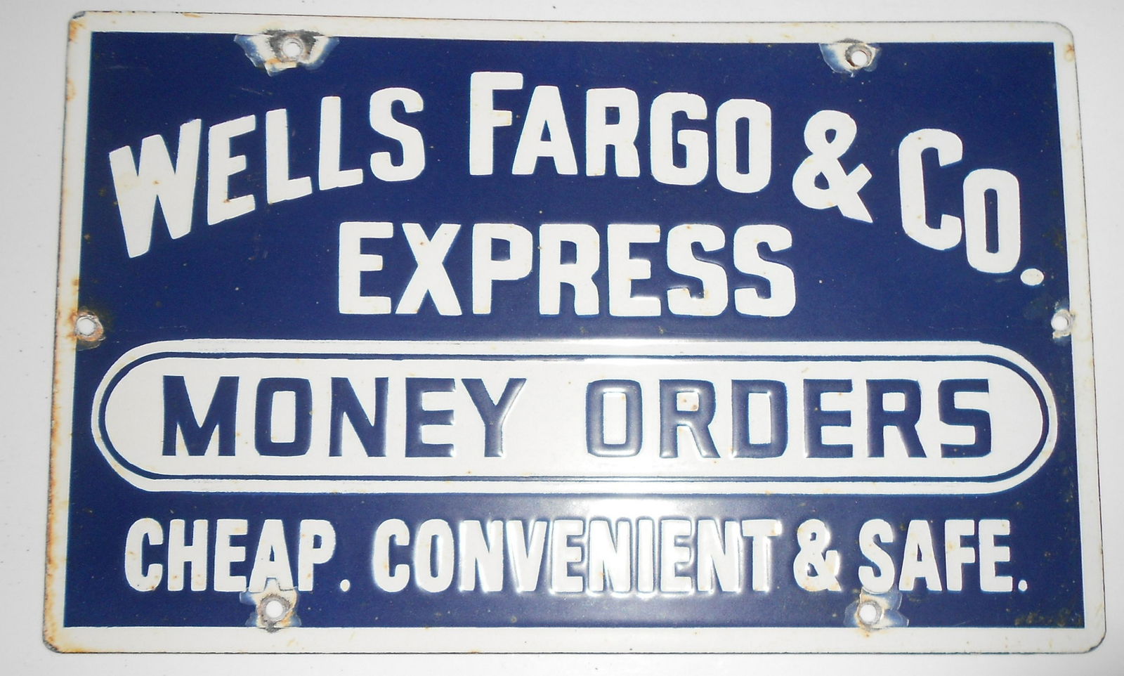 Wells Fargo Express Company Porcelain Sign