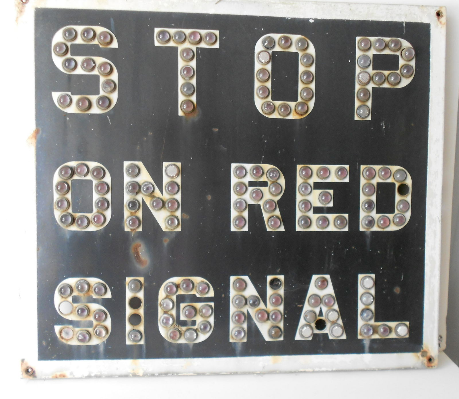 Stop On Red Signal Sign with Cat's Eyes - Oct 05, 2019 | Brookline ...