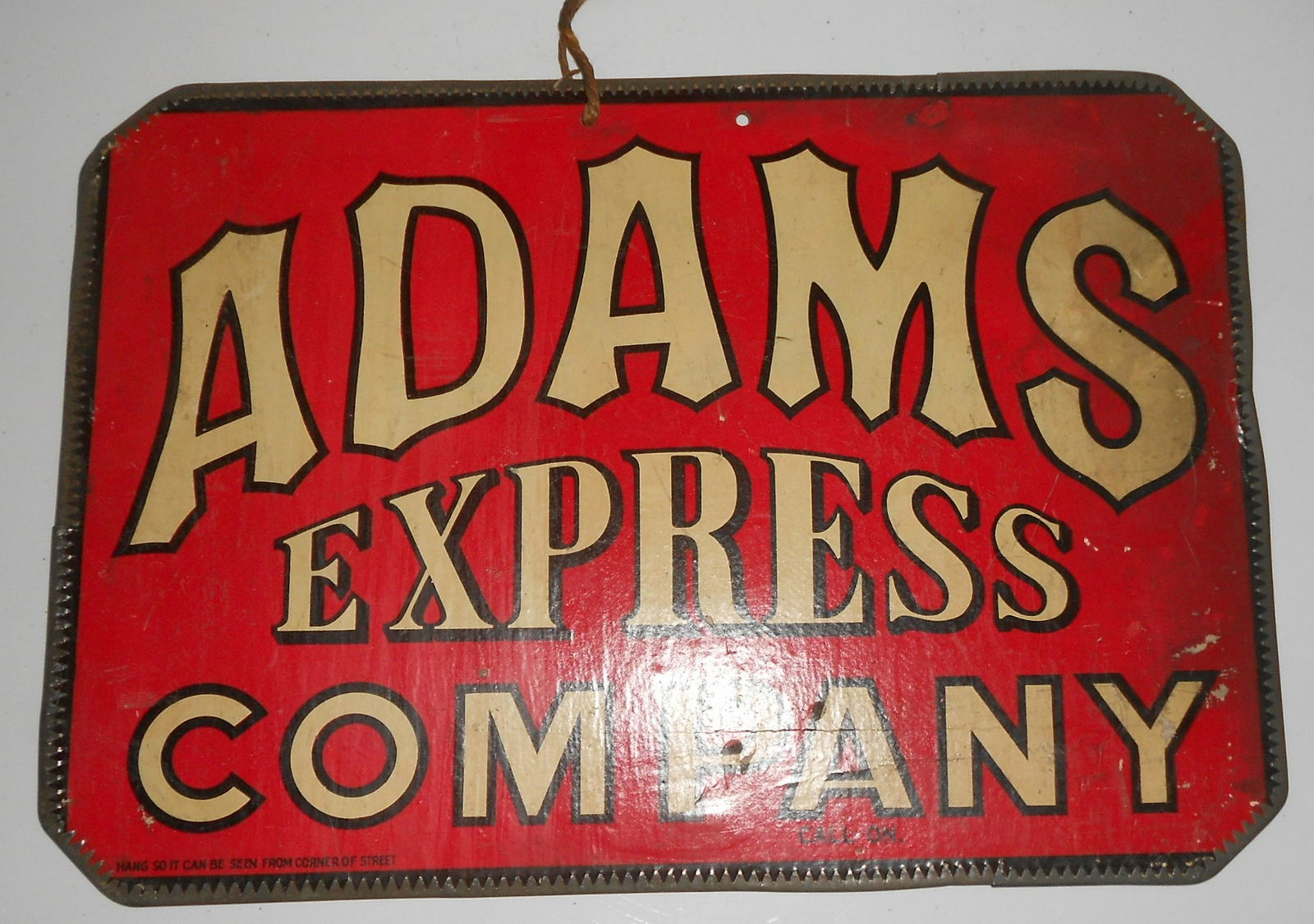 Adams Express Company Call Sign - Oct 05, 2019 | Brookline Auction ...