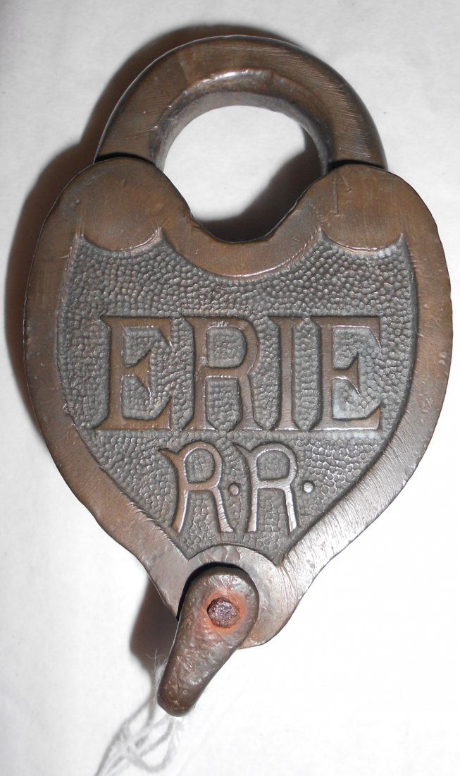 For Auction: Erie Railroad - Cast Back Lock - Slaymaker Lock (#0616) on ...