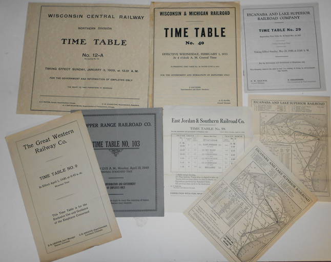 Upper Midwest Employee Timetables