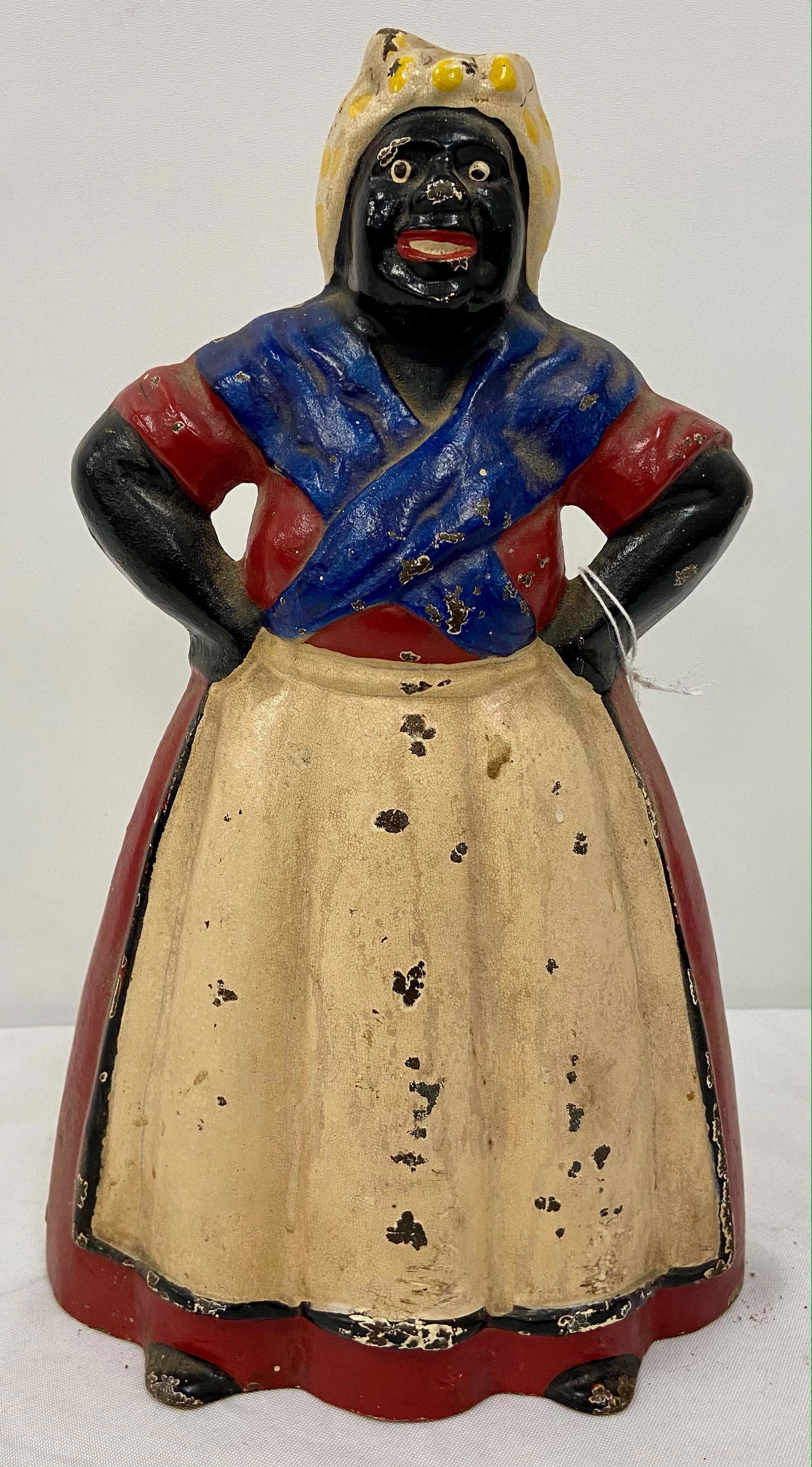 Black Mammy Cast Iron Doorstop