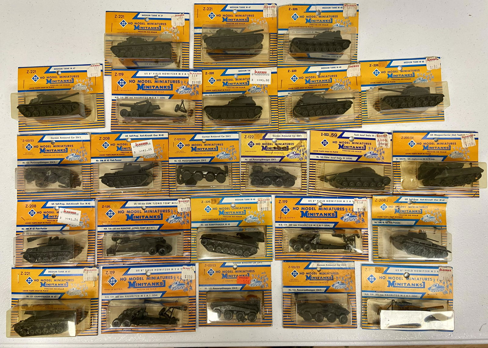 24 Roco HO Military Model Miniatures - Apr 08, 2021 | Brookline Auction ...