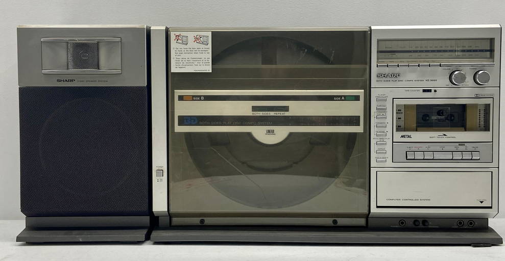Vintage Sharp Vz 3000 Stereo Record Player