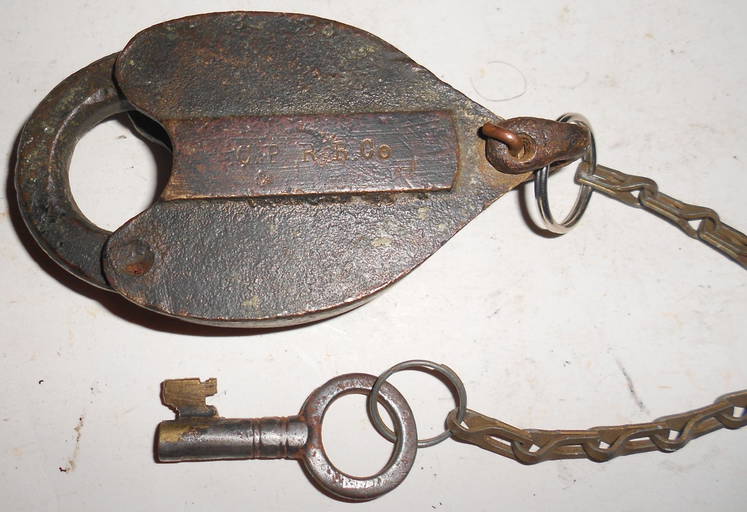 Central Pacific Railroad Brass Lock - Oct 02, 2021 | Brookline Auction ...