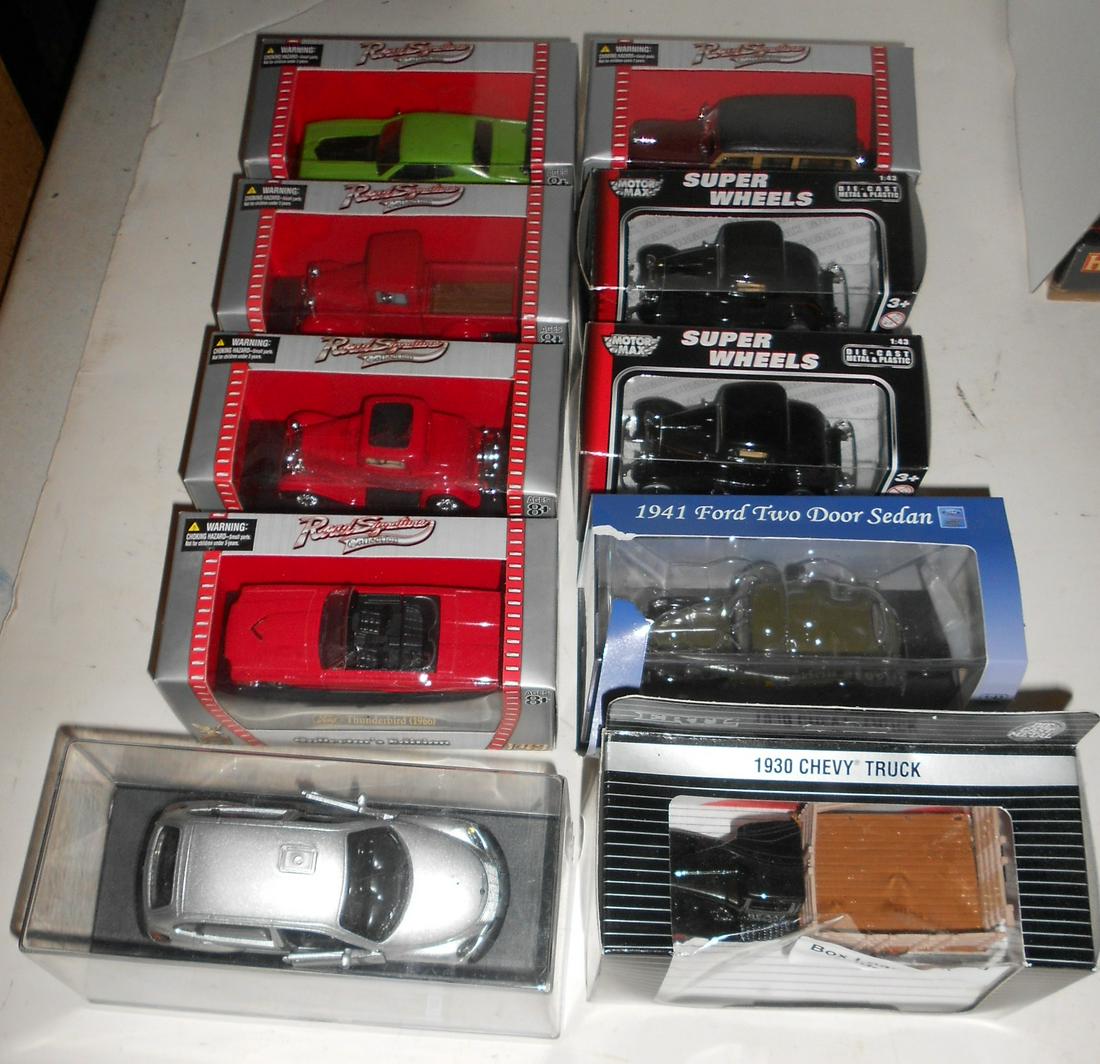 10 Packaged 1:43 Scale Cars & Trucks