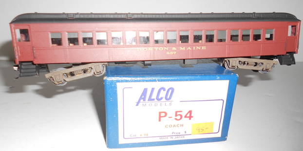 Alco Models Prr Mp 54 Coach & Combine Ho Scale Brass Ob