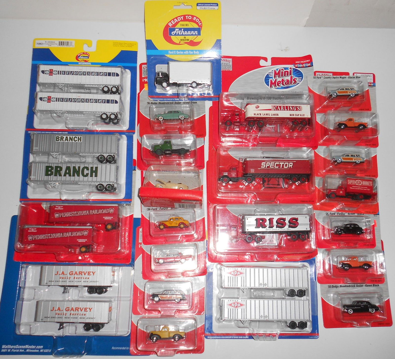Ho Scale Vehicles & Trailers Mini Metals, Athearn 23