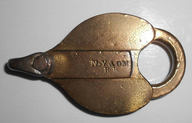 New York & Oswego Midland RR Brass Lock (#0158) on Oct 15, 2022 ...