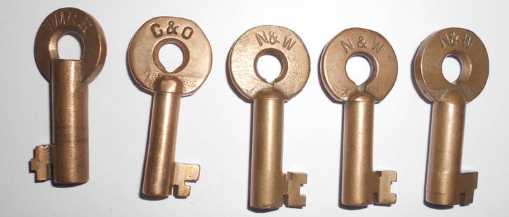 Western Maryland Railroad Switch Keys (3)