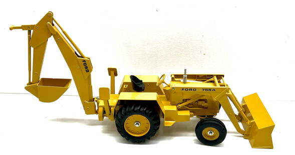 Ertl 1/16 Scale Ford 755a Backhoe Loader Tractor.