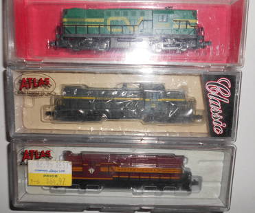 3 Atlas Locomotives
