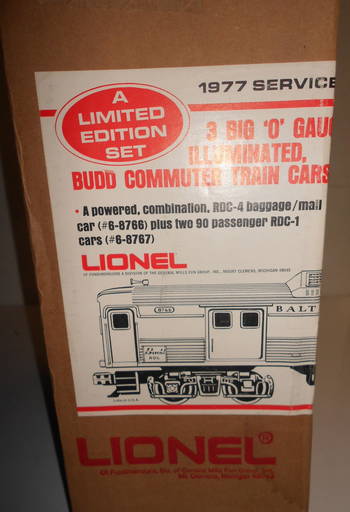 Lionel 6 1766 1977 Budd Rdc Boxed Set
