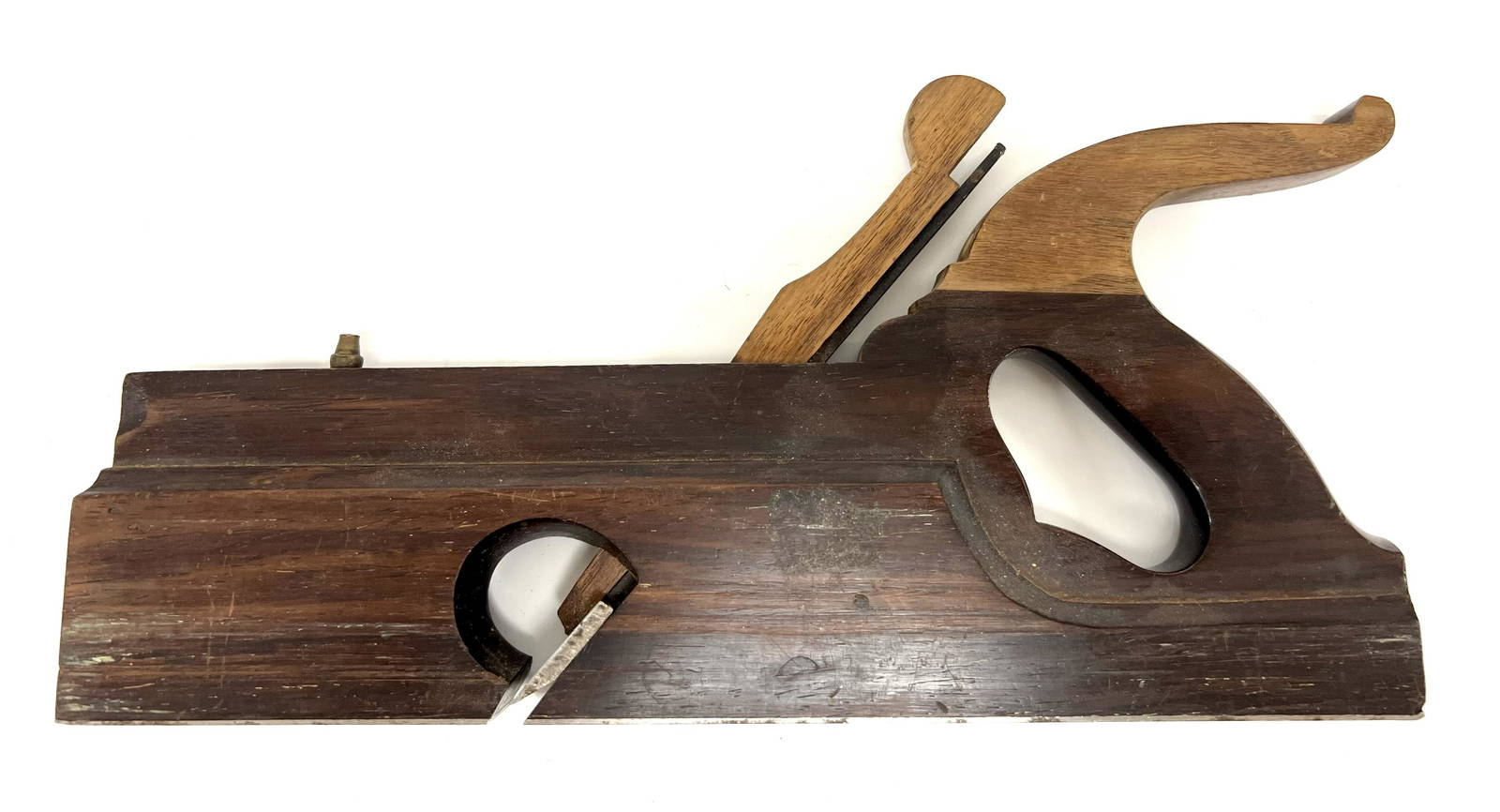 Exotic Wood Rabbet Plane With Colorful Grain And Unique Handle Auction