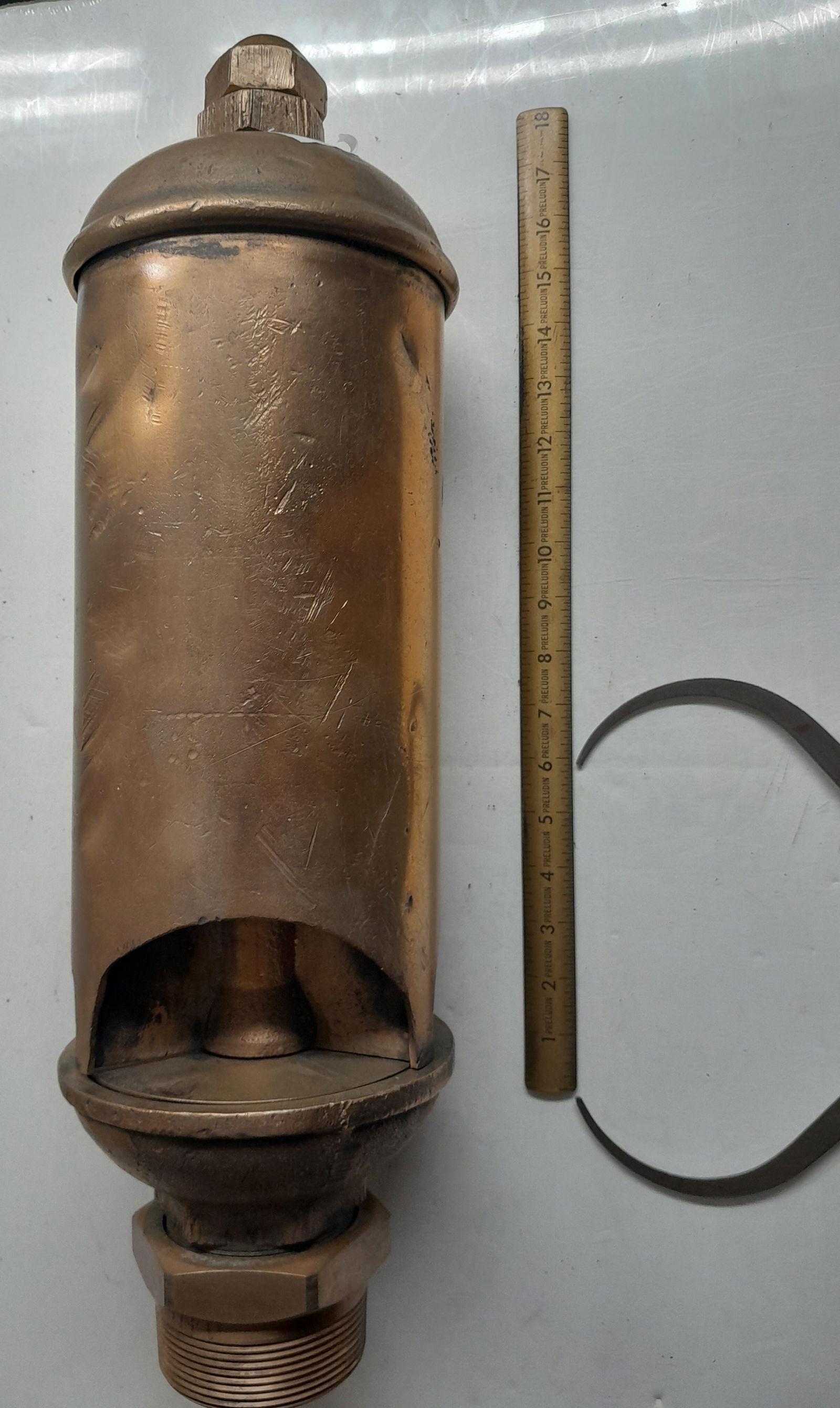 Brass Steam Whistle 6" Diameter - 3 Chamber Beast Auction