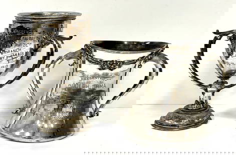 Antique Silver Plated Presentation Trophy