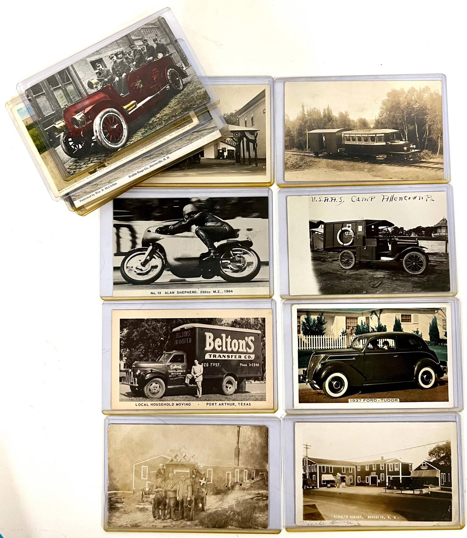 Automotive Related Postcards Auction