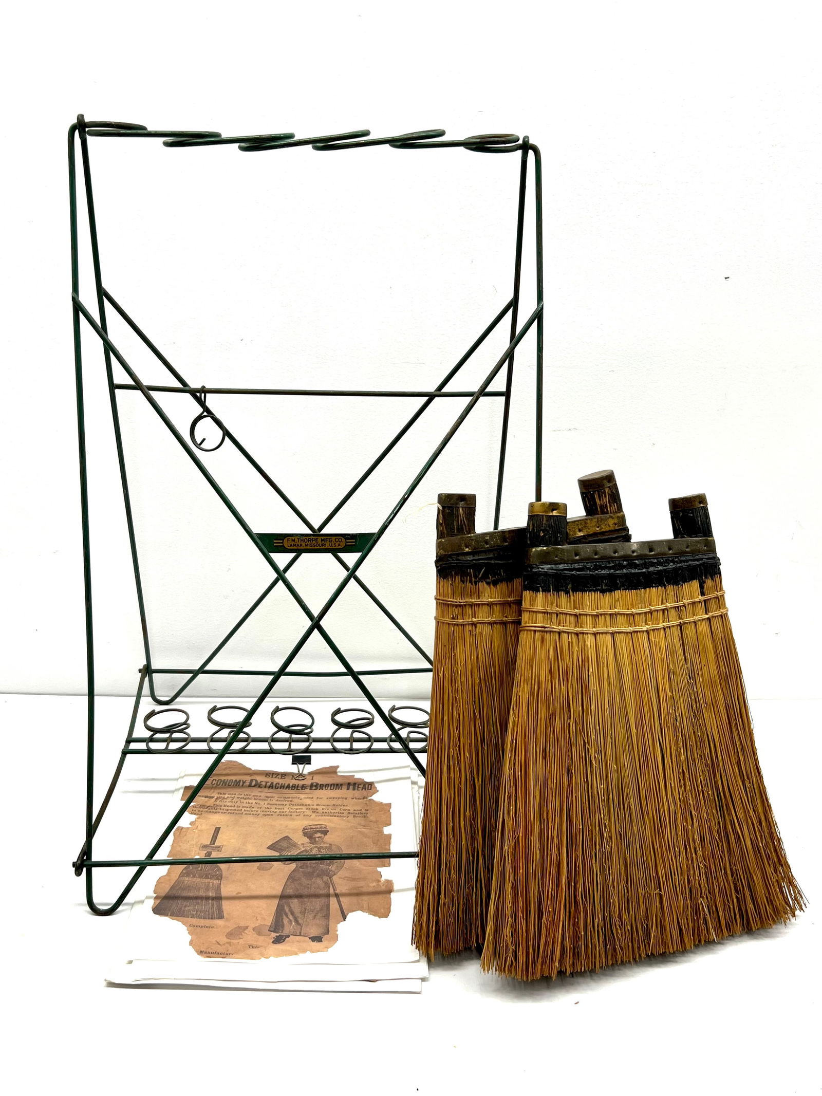 Country Store Brooms And Display Auction