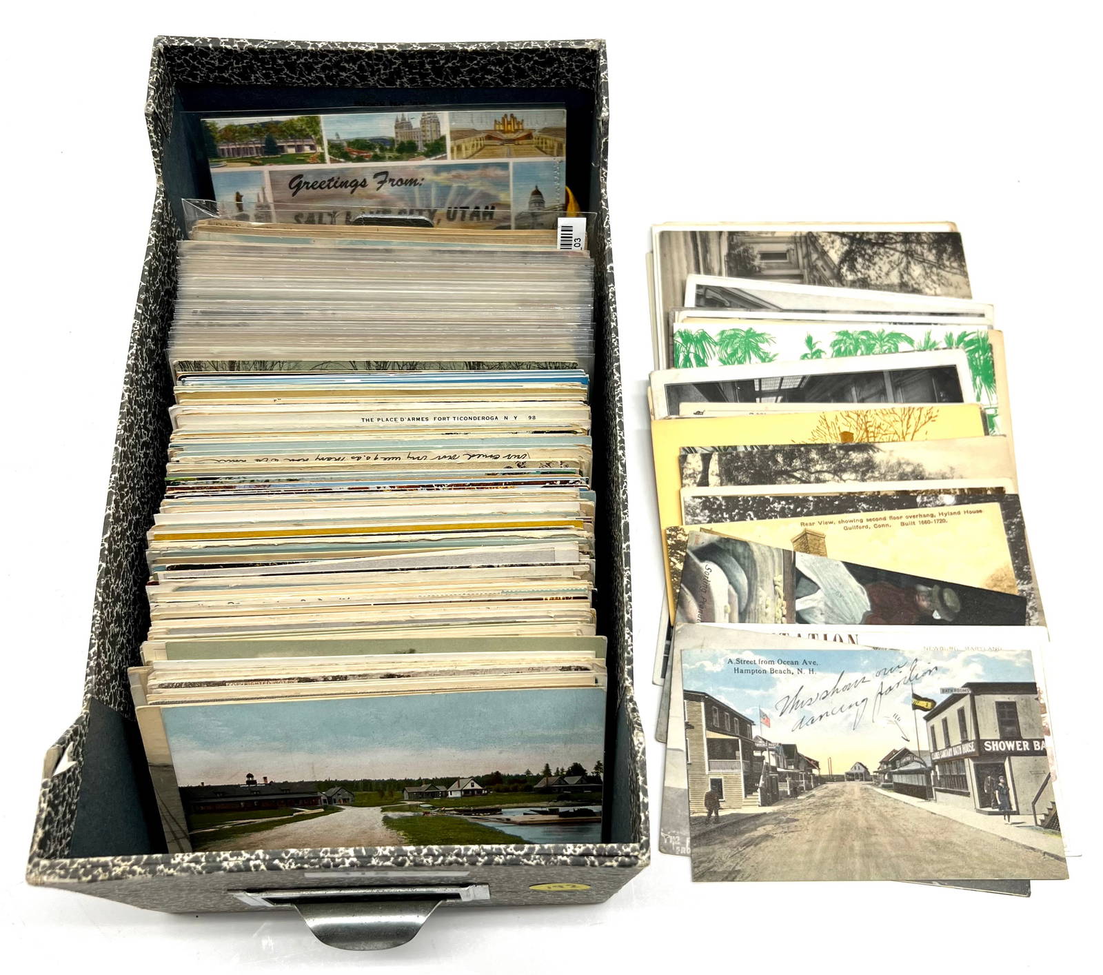 Approx. 400 Early Us Litho Postcards Auction